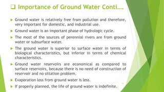 Unit 3 ground water lect-1 | PPTX