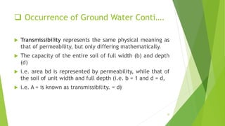 Unit 3 ground water lect-1 | PPTX