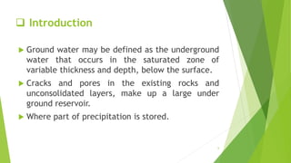 Unit 3 ground water lect-1 | PPTX