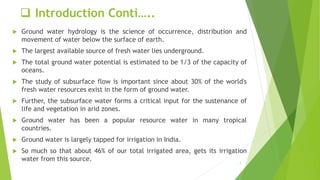 Unit 3 ground water lect-1 | PPTX