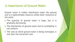 Unit 3 ground water lect-1 | PPTX
