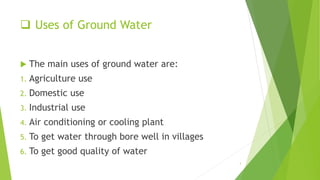 Unit 3 ground water lect-2 | PPTX