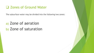 Unit 3 ground water lect-2 | PPTX
