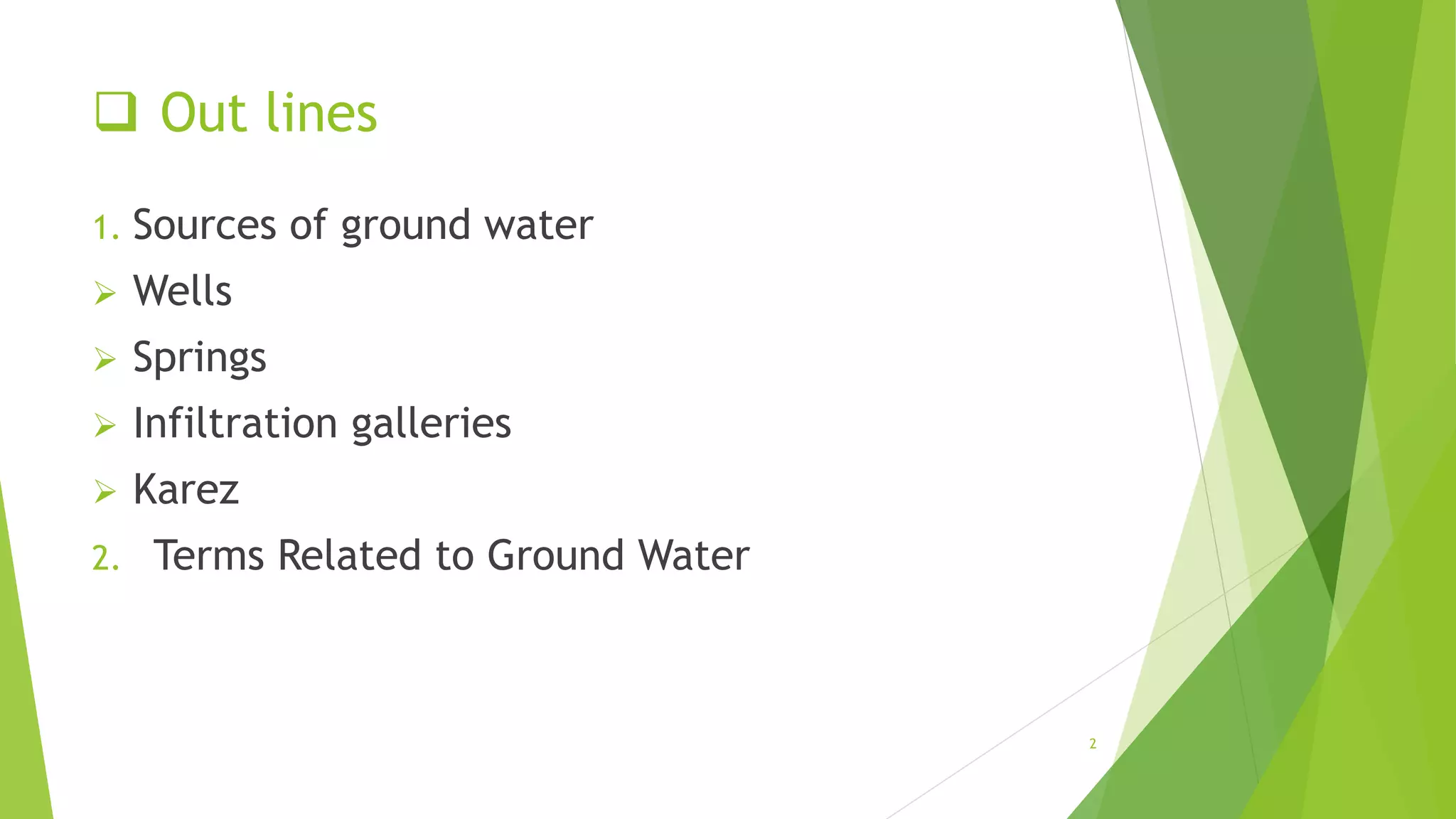 Unit 3 ground water lect-3 | PPTX