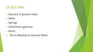 Unit 3 ground water lect-3 | PPTX