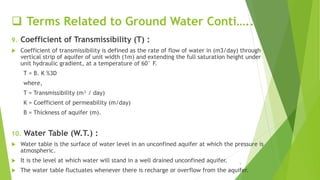Unit 3 ground water lect-4 | PPTX