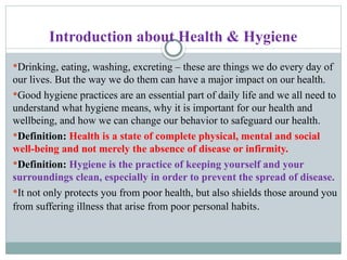 UNIT-3 Health & Hygiene.pptx Physical ActivityTrainer | PPTX