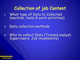 Job analysis | PPT