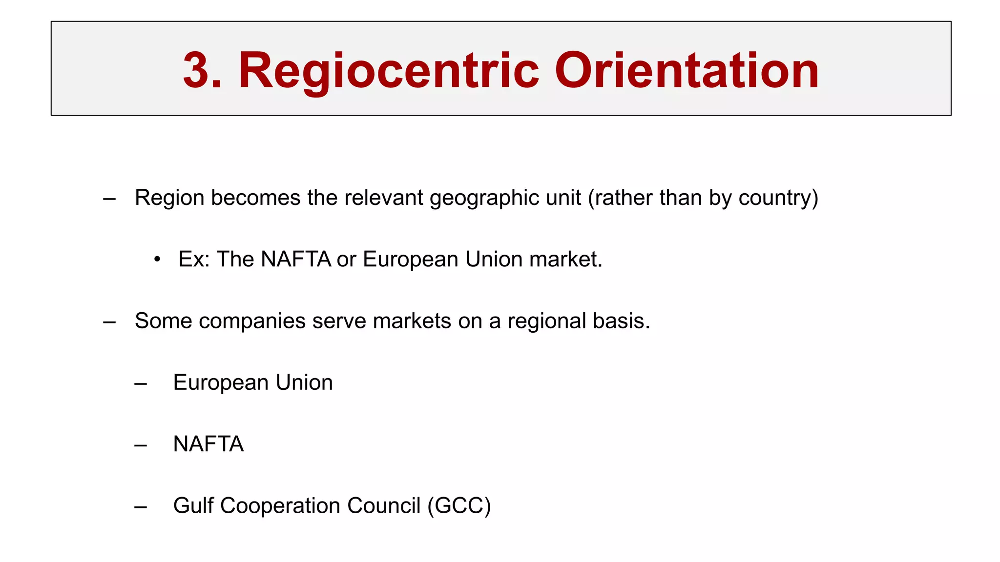 Unit- 3: Lecture -3(International Marketing Orientations) | PPTX