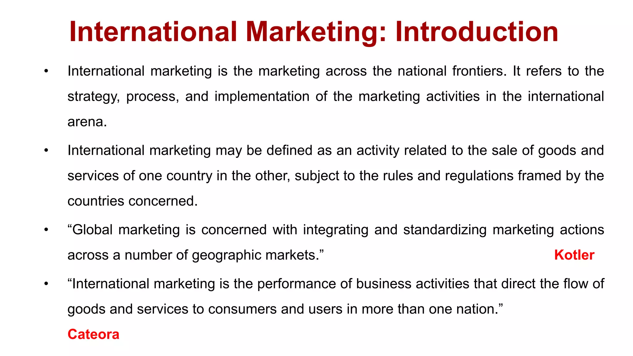 Unit- 3: Lecture -3(International Marketing Orientations) | PPTX