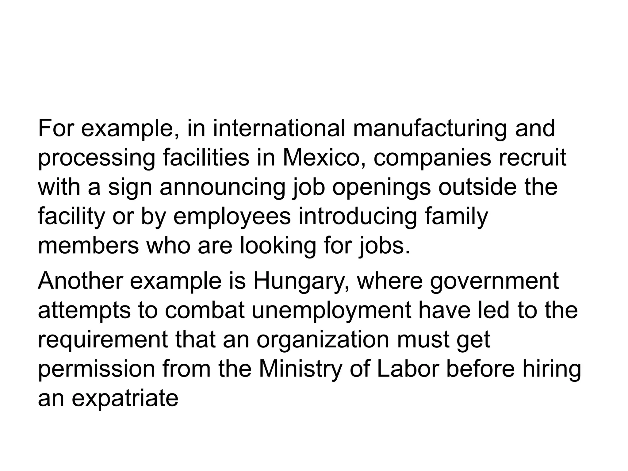 Unit- 3: lecture-6 (International Staffing Approaches) | PPTX