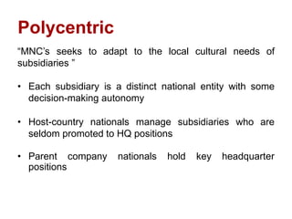 Unit- 3: lecture-6 (International Staffing Approaches) | PPTX