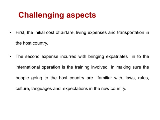 Unit- 3: lecture-6 (International Staffing Approaches) | PPTX