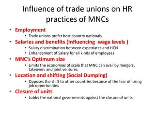 Unit- 3: Lecture-8(international Labor Relations) | PPTX