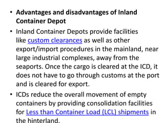 LOGISTICs containerization and types of containerization | PDF