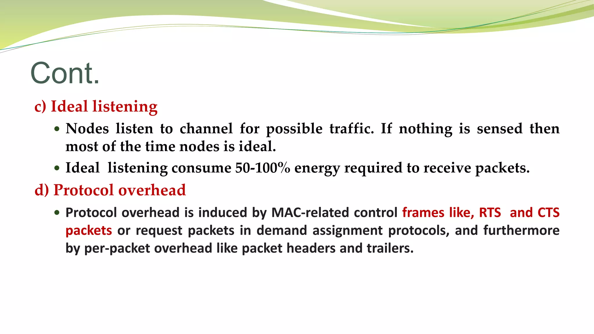 WSN NETWORK -MAC PROTOCOLS - Low Duty Cycle Protocols And Wakeup ...