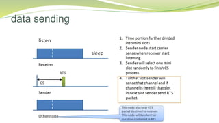 WSN NETWORK -MAC PROTOCOLS - Low Duty Cycle Protocols And Wakeup Concepts – S-MAC | PPTX