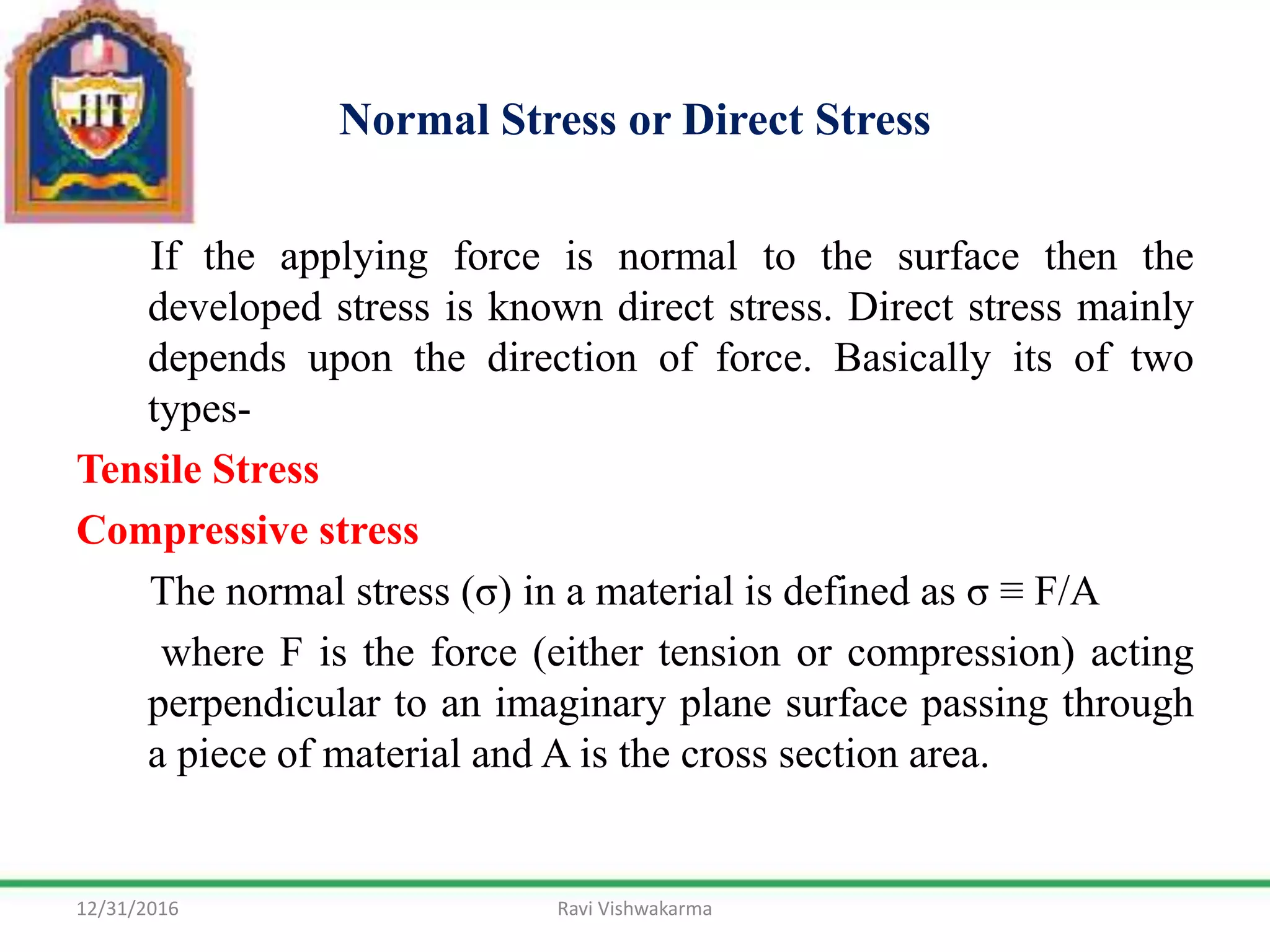 Simple Stress & Strain | PPTX