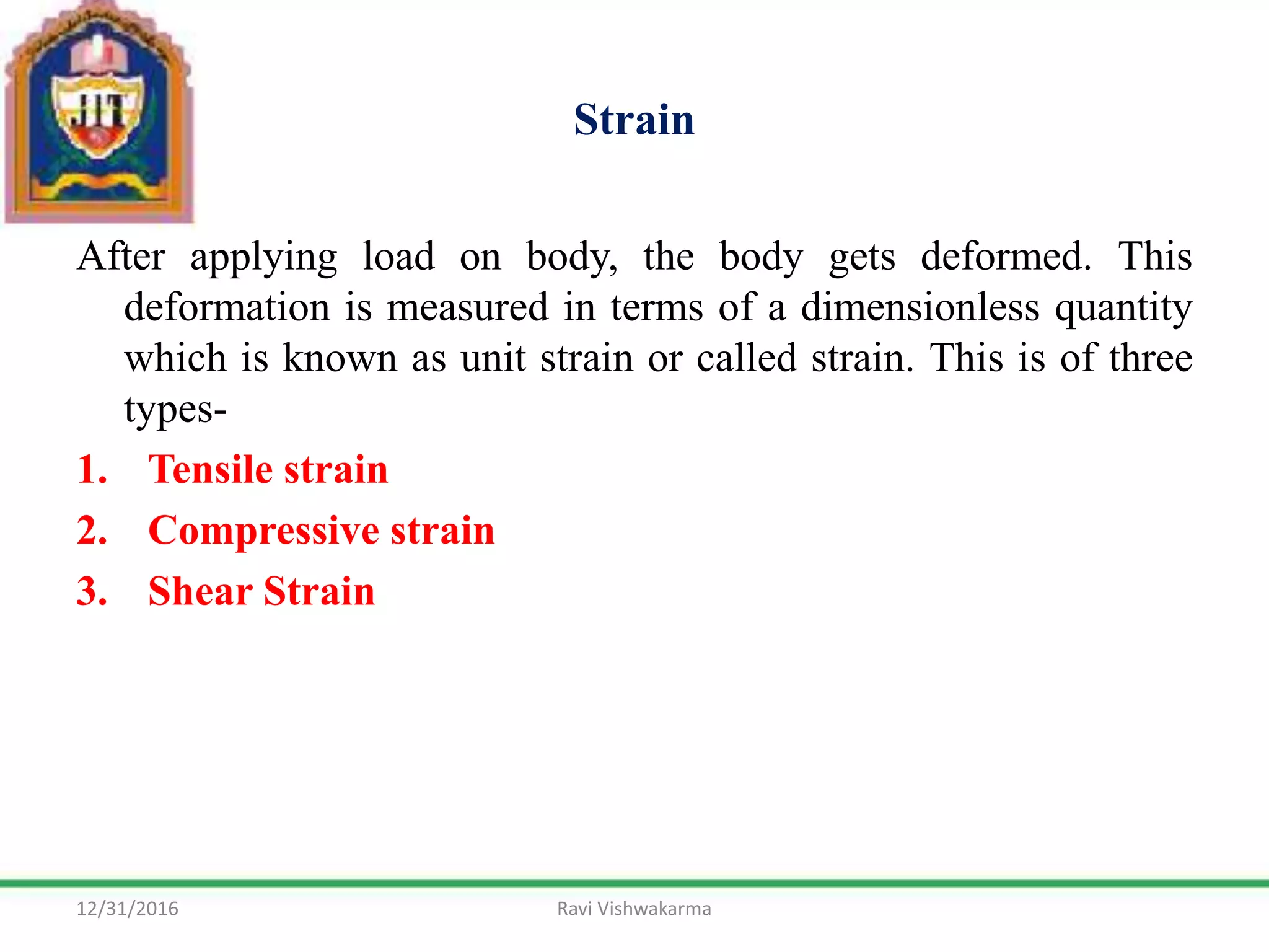 Simple Stress & Strain | PPTX