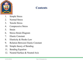 Simple Stress & Strain | PPTX