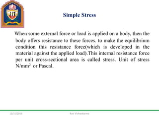 Simple Stress & Strain | PPTX
