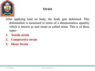 Simple Stress & Strain | PPTX