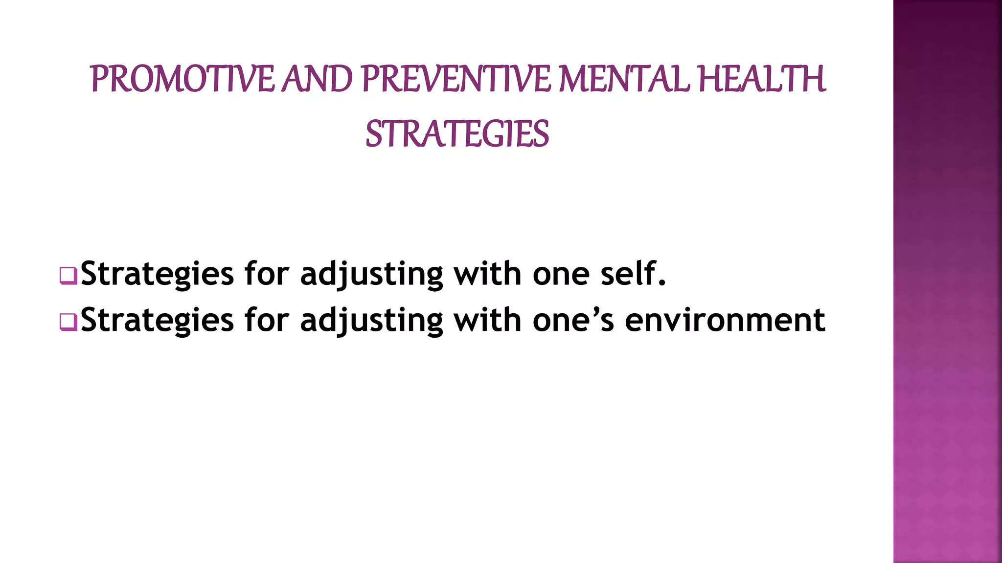 Unit 3 ( mental health and mental hygiene) | PPTX