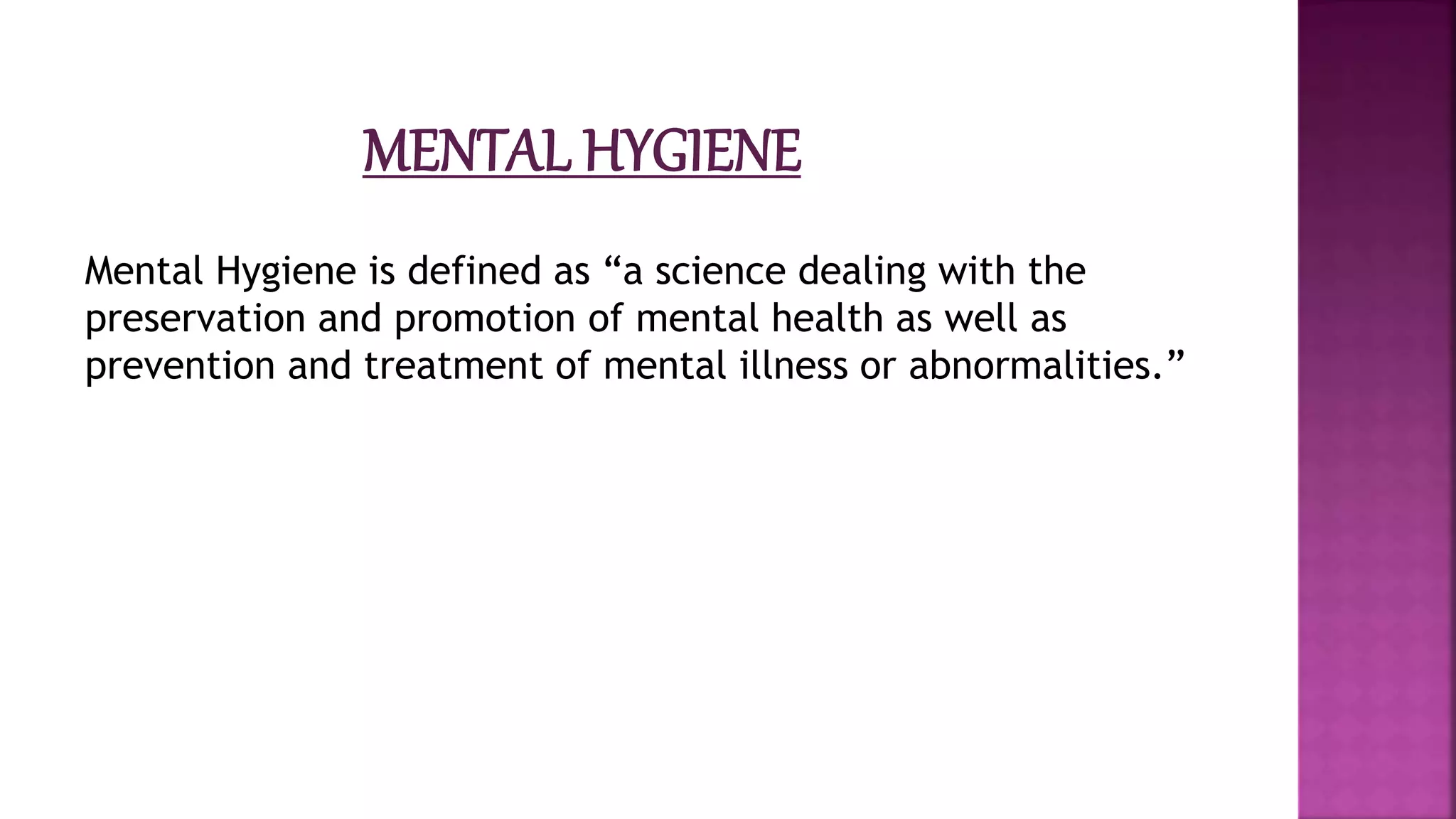 Unit 3 ( mental health and mental hygiene) | PPTX