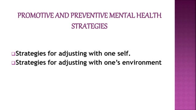 Unit 3 ( mental health and mental hygiene) | PPTX | Mental Health ...
