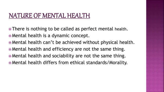 Unit 3 ( mental health and mental hygiene) | PPTX | Mental Health ...