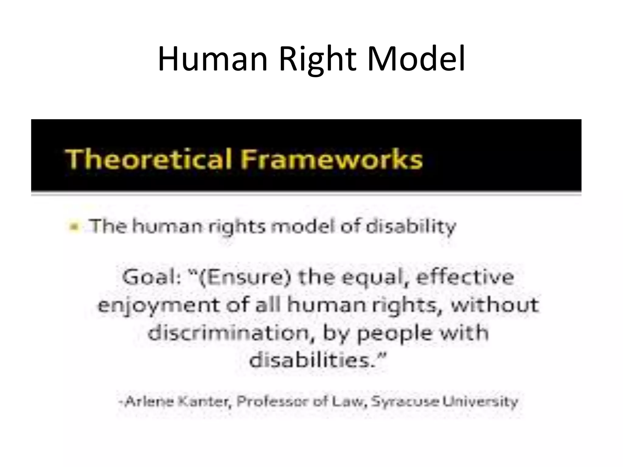 MODELS OF DISABILITY | PPTX