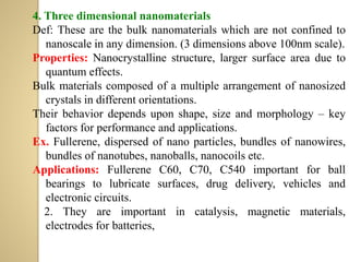 Unit 3 nanomaterials | PDF