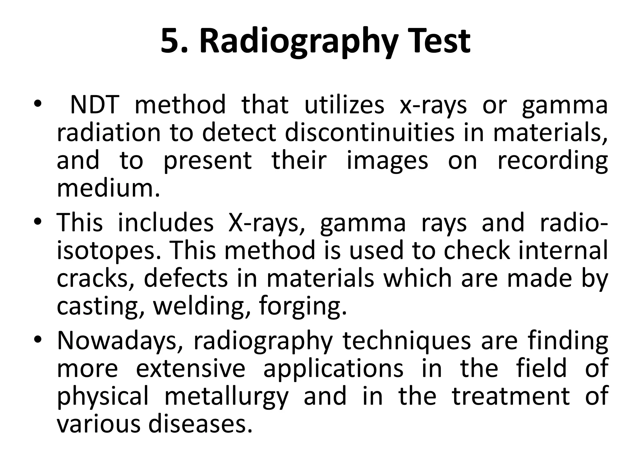 NON DESTRUCTIVE TESTING | PDF