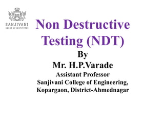 NON DESTRUCTIVE TESTING | PDF