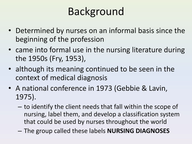 The Functional Health Patterns: Nursing Diagnosis.ppt | Physical ...