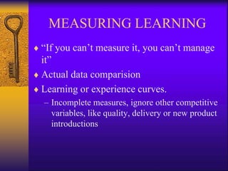 Unit-3 Organization learning knowledge management | PPT