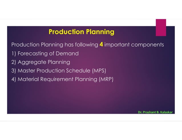 Production Planning & Control | PDF