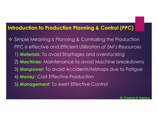 Production Planning & Control | PDF