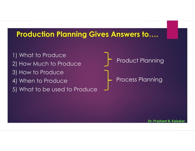 Production Planning & Control | PDF