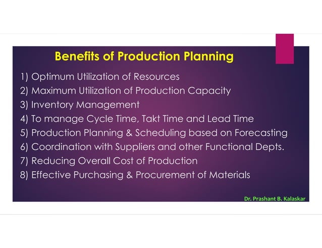 Production Planning & Control | PDF