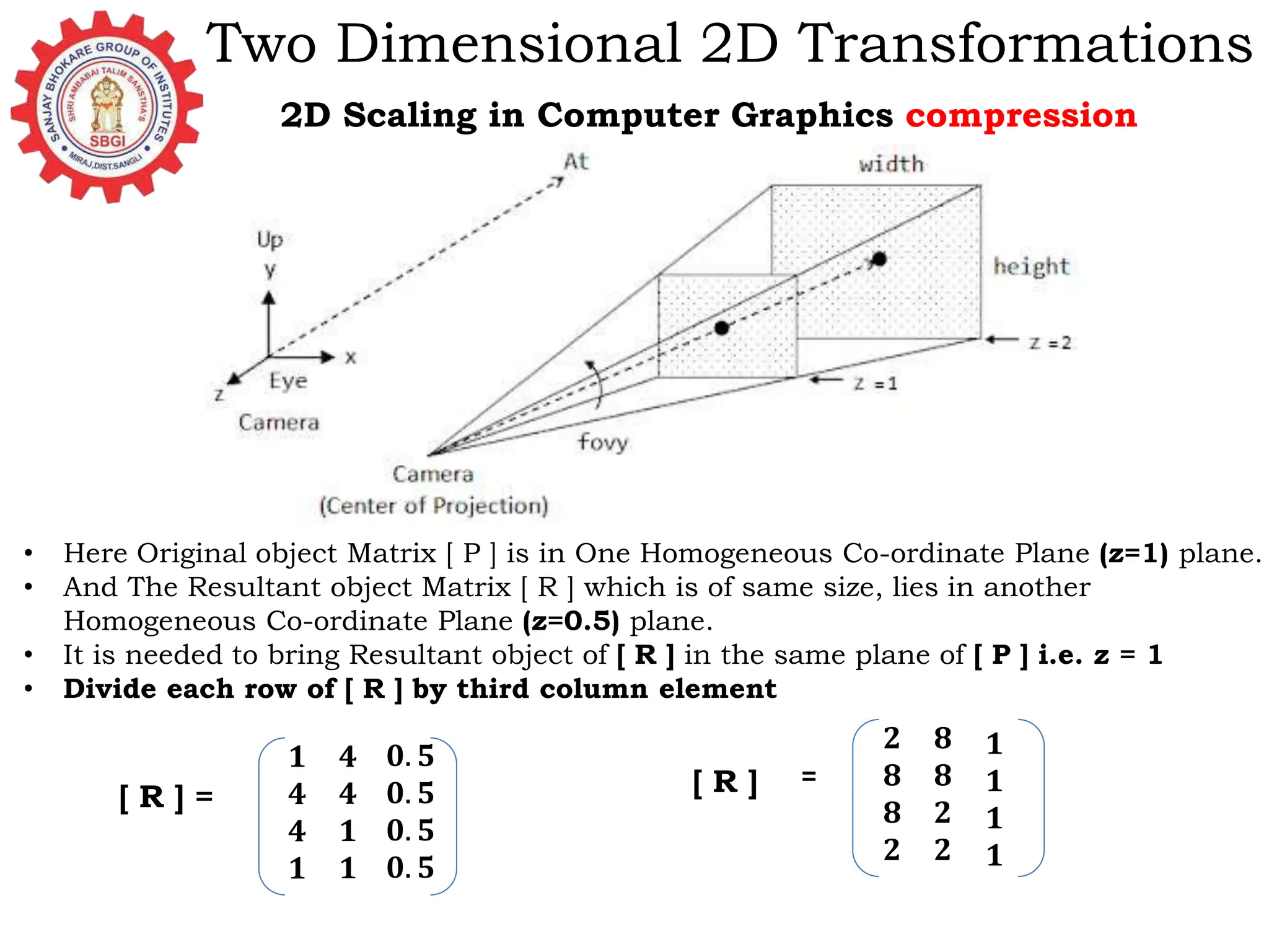 Overview of Transformation in Computer Graphics | PPTX
