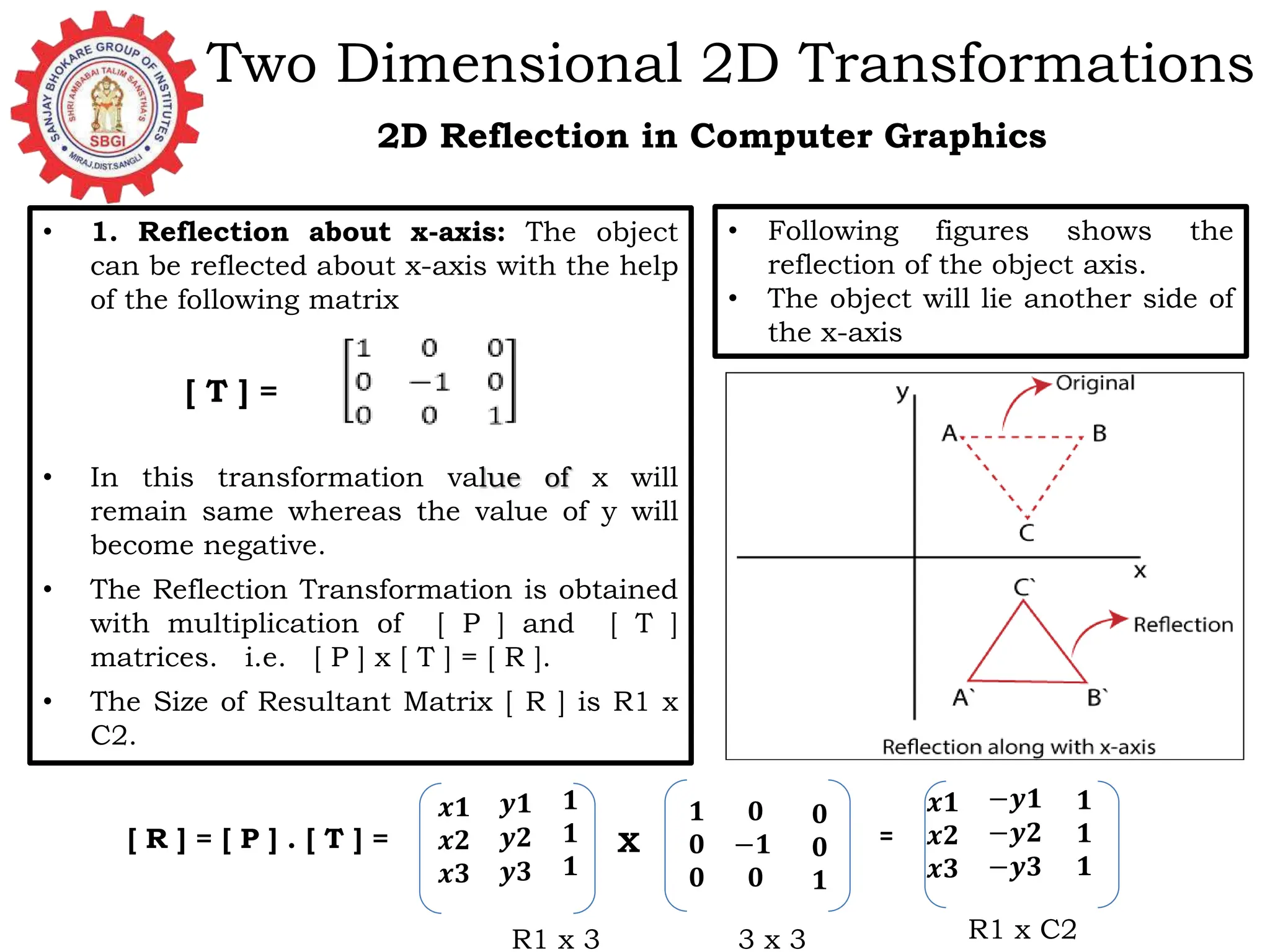 Overview of Transformation in Computer Graphics | PPTX