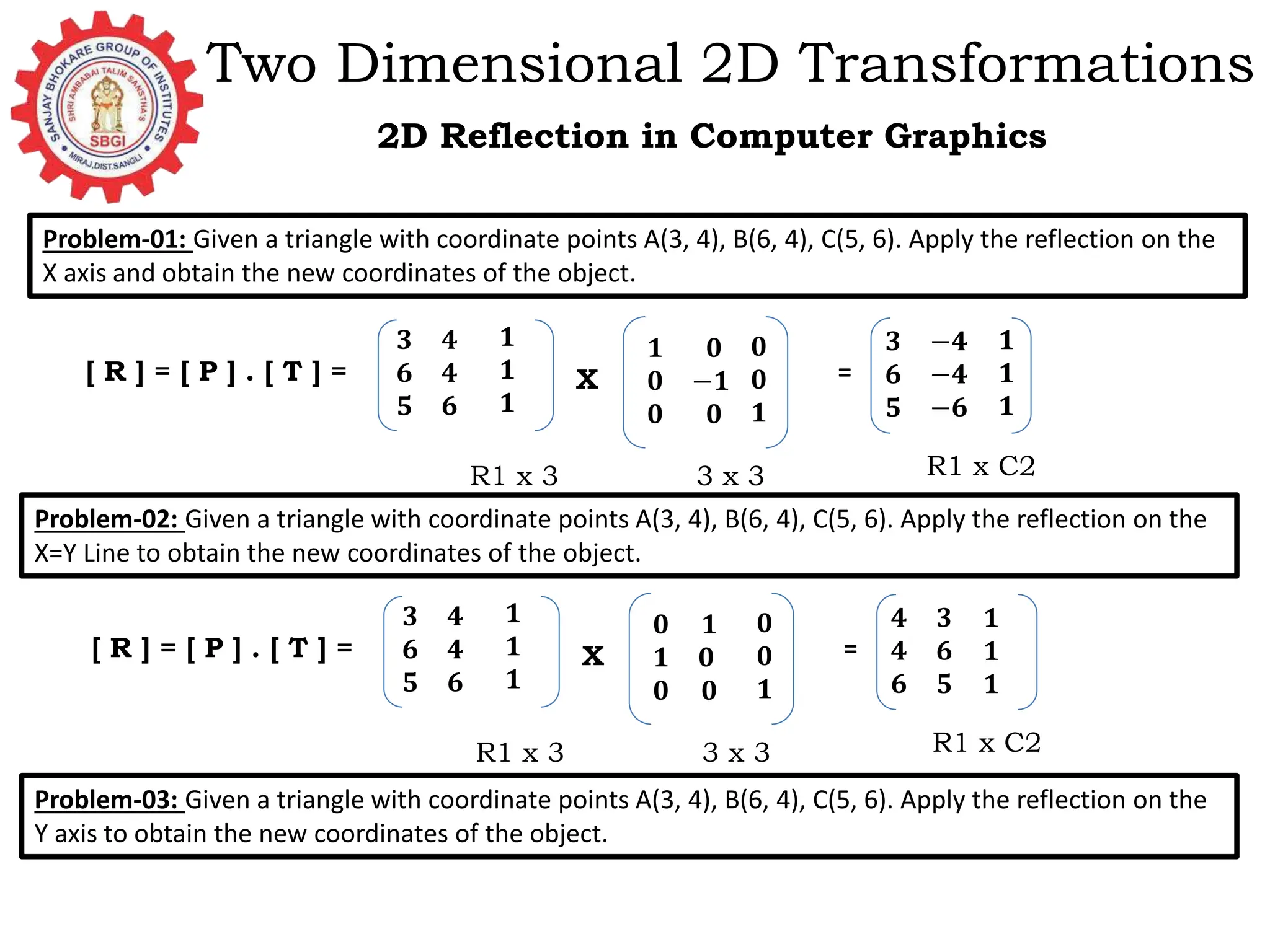Overview of Transformation in Computer Graphics | PPTX