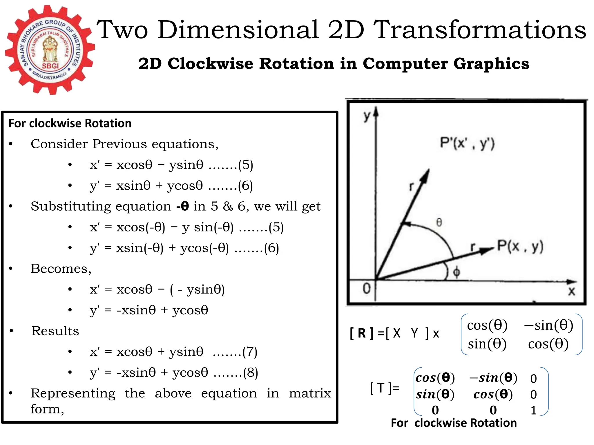 Overview of Transformation in Computer Graphics | PPTX