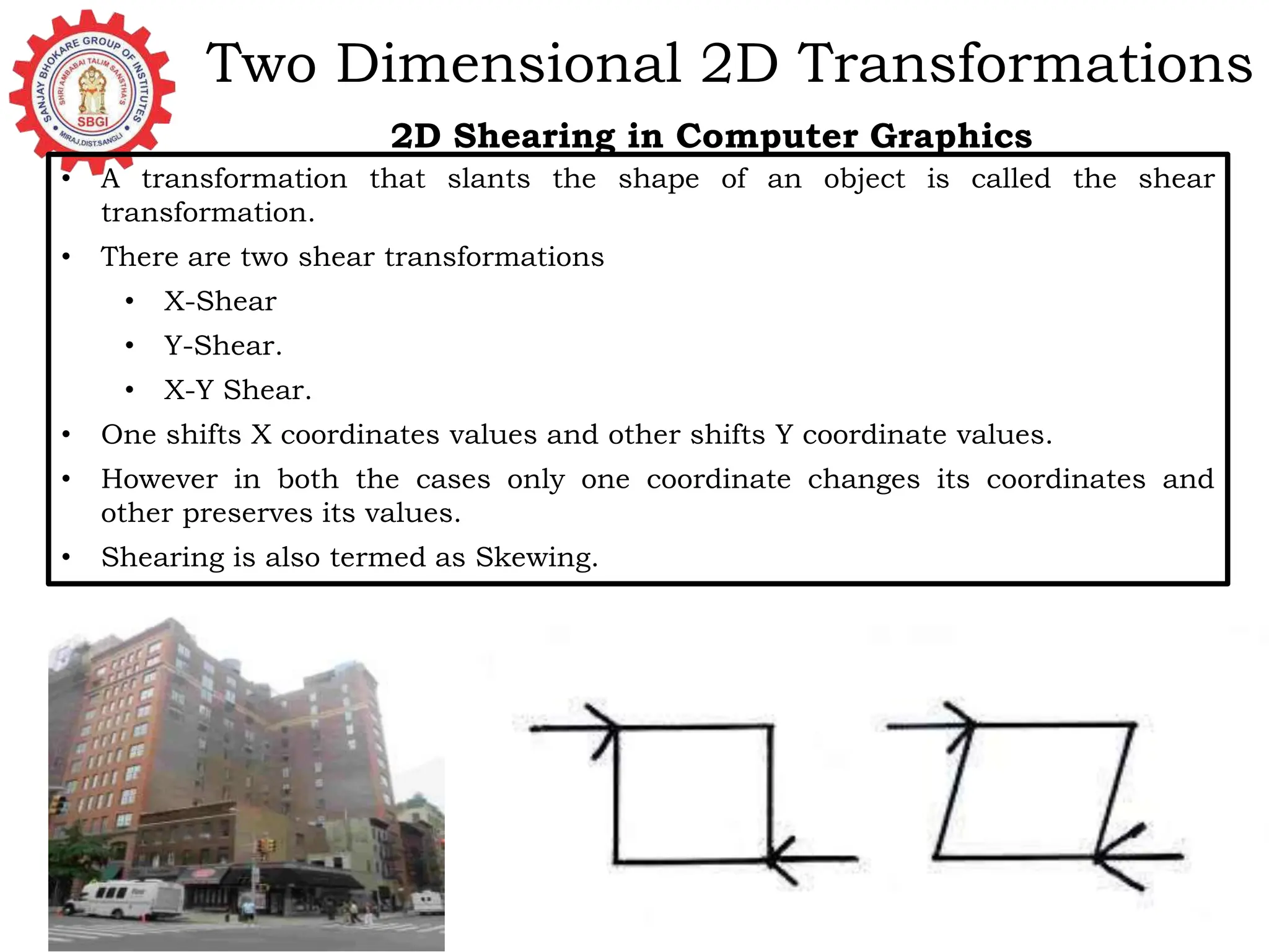 Overview of Transformation in Computer Graphics | PPTX