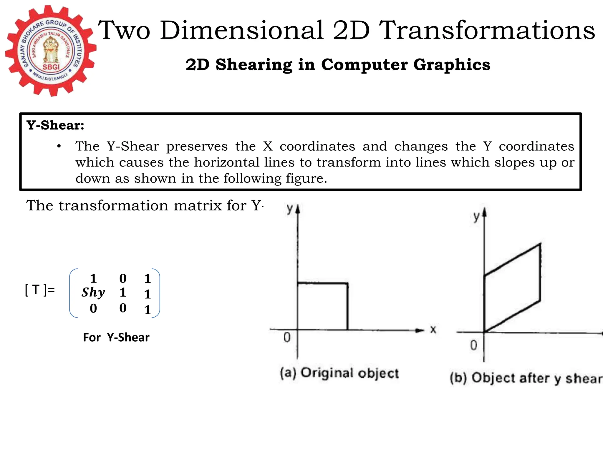 Overview of Transformation in Computer Graphics | PPTX
