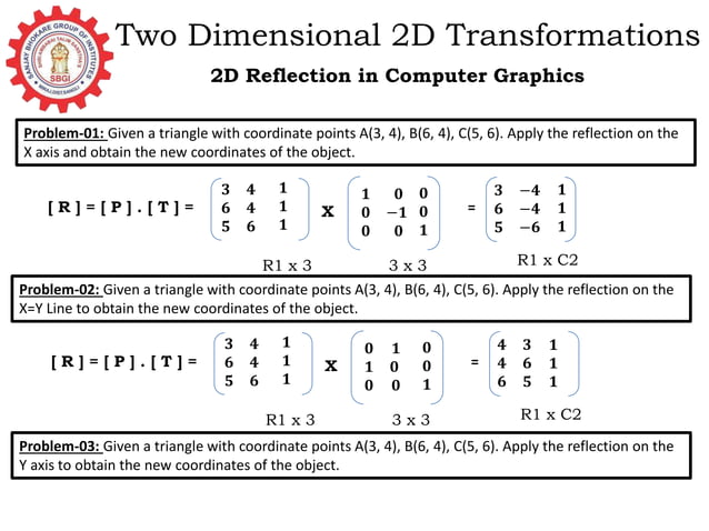 Overview of Transformation in Computer Graphics | PPTX