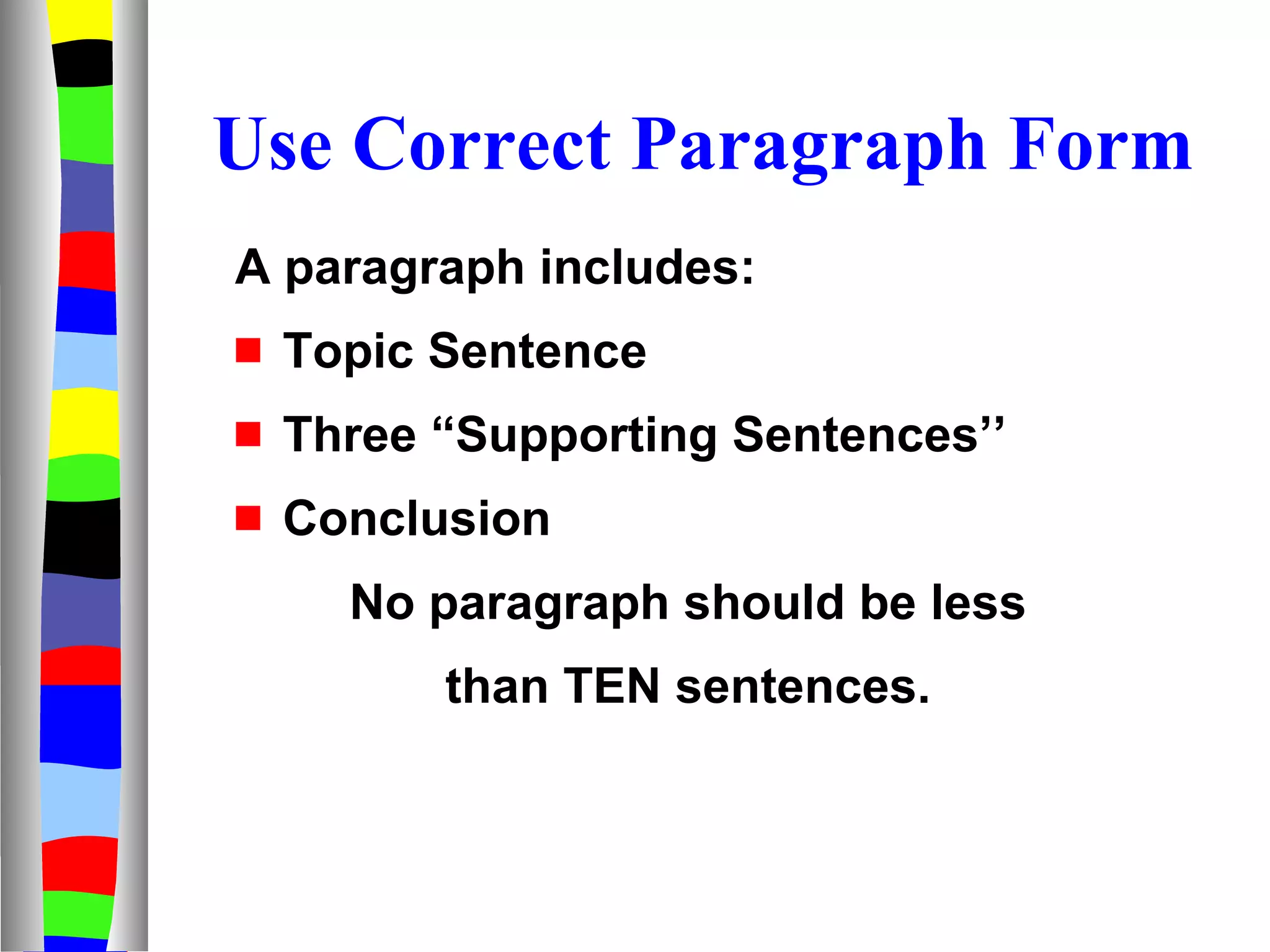 paragraph structure | PPT | Hair Care | Beauty