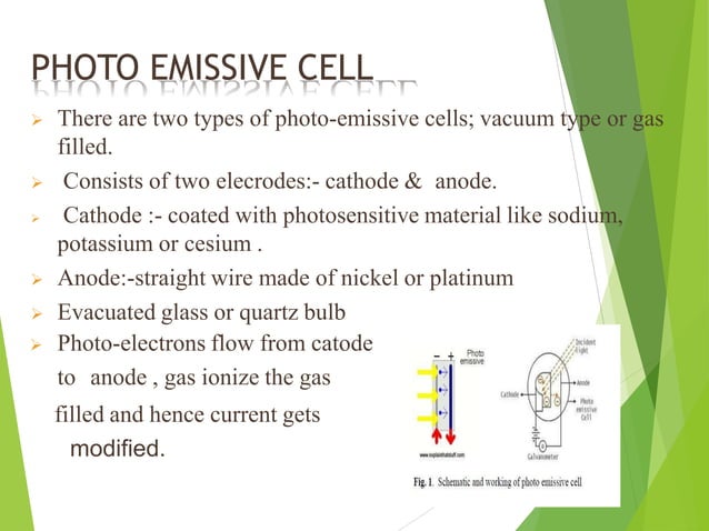 Photoelectric cell-Biosensors and Transducers | PPT
