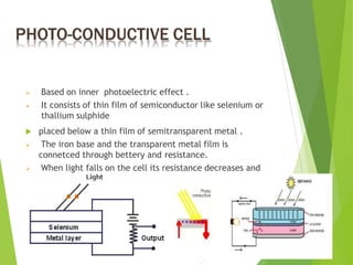 Photoelectric cell-Biosensors and Transducers | PPT